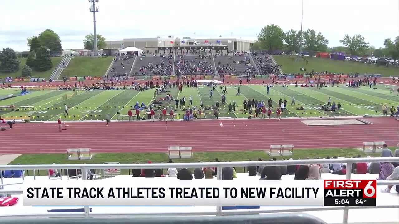State track athletes participating in Omaha’s newly renovated Burke Stadium