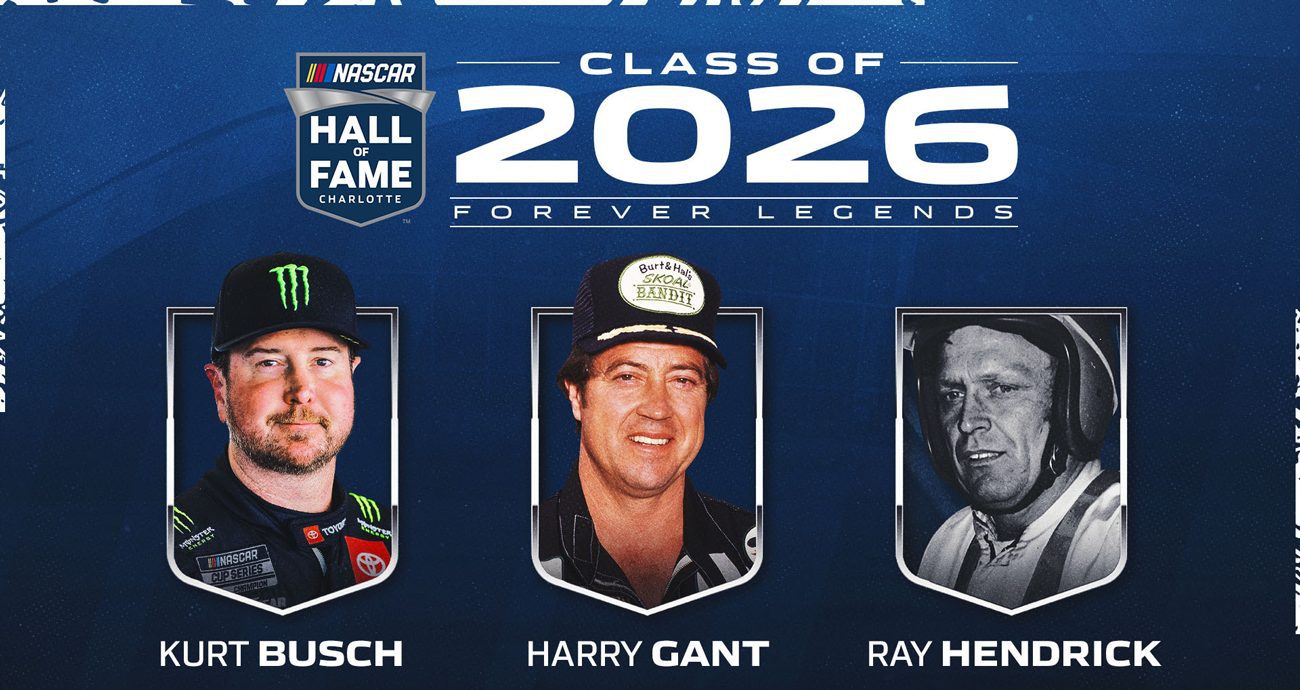 Kurt Busch, Harry Gant, Ray Hendrick elected to NASCAR Hall of Fame ...
