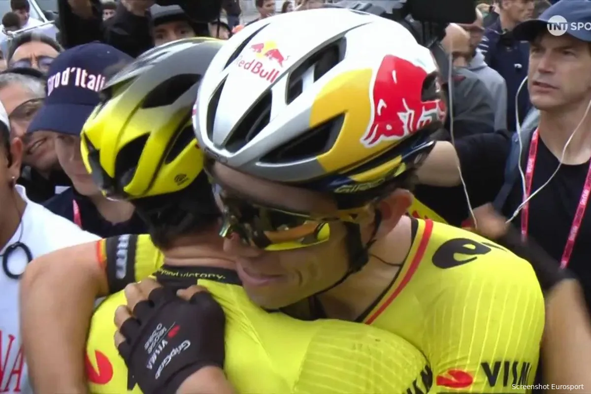 Opgeluchte Kooij jubelt dankzij weergaloze Van Aert en 'gretig' Visma | Lease a Bike: 'Met Wout ...