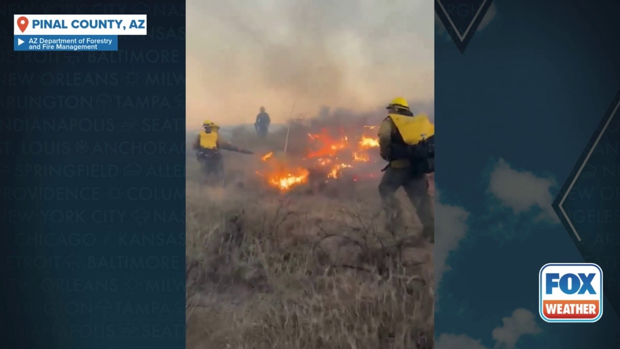 Watch: Arizona fire crews work to contain Cody Fire
