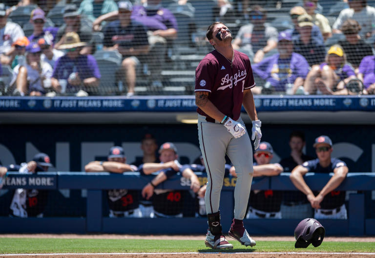 Jace LaViolette injury update: Texas A&M OF out for SEC Tournament with ...