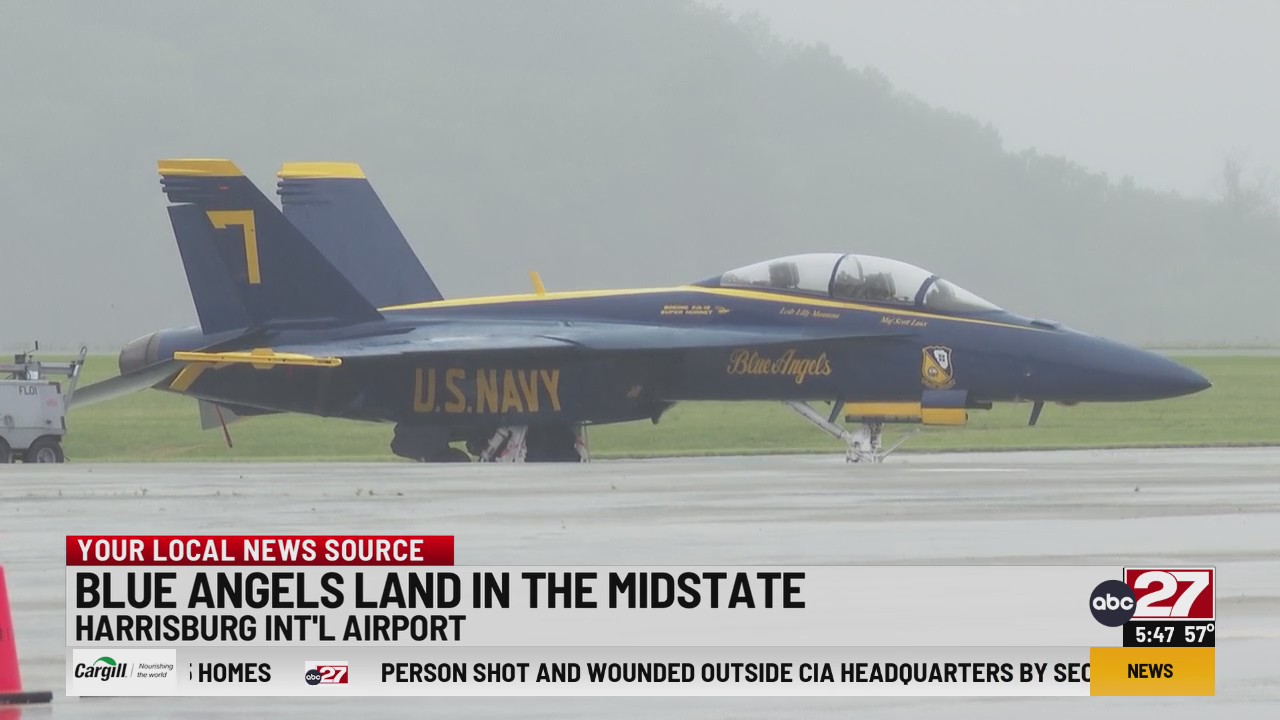 Blue Angels arrive in the Midstate for air show