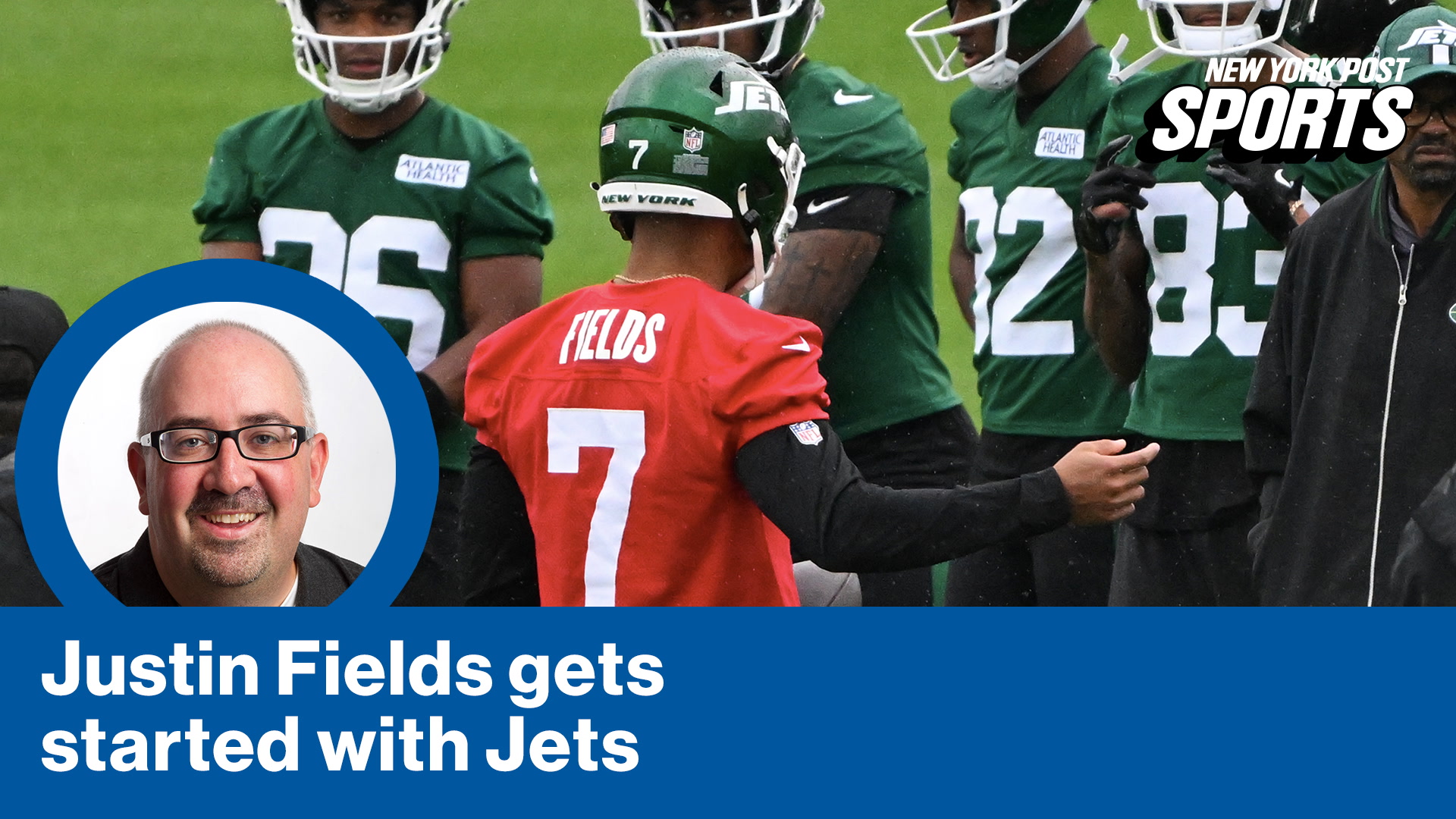Justin Fields making steady progress as Jets' QB1 at OTAs
