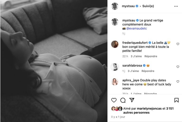 Mylène St-Sauveur rayonne dans une sublime séance photo de maternité