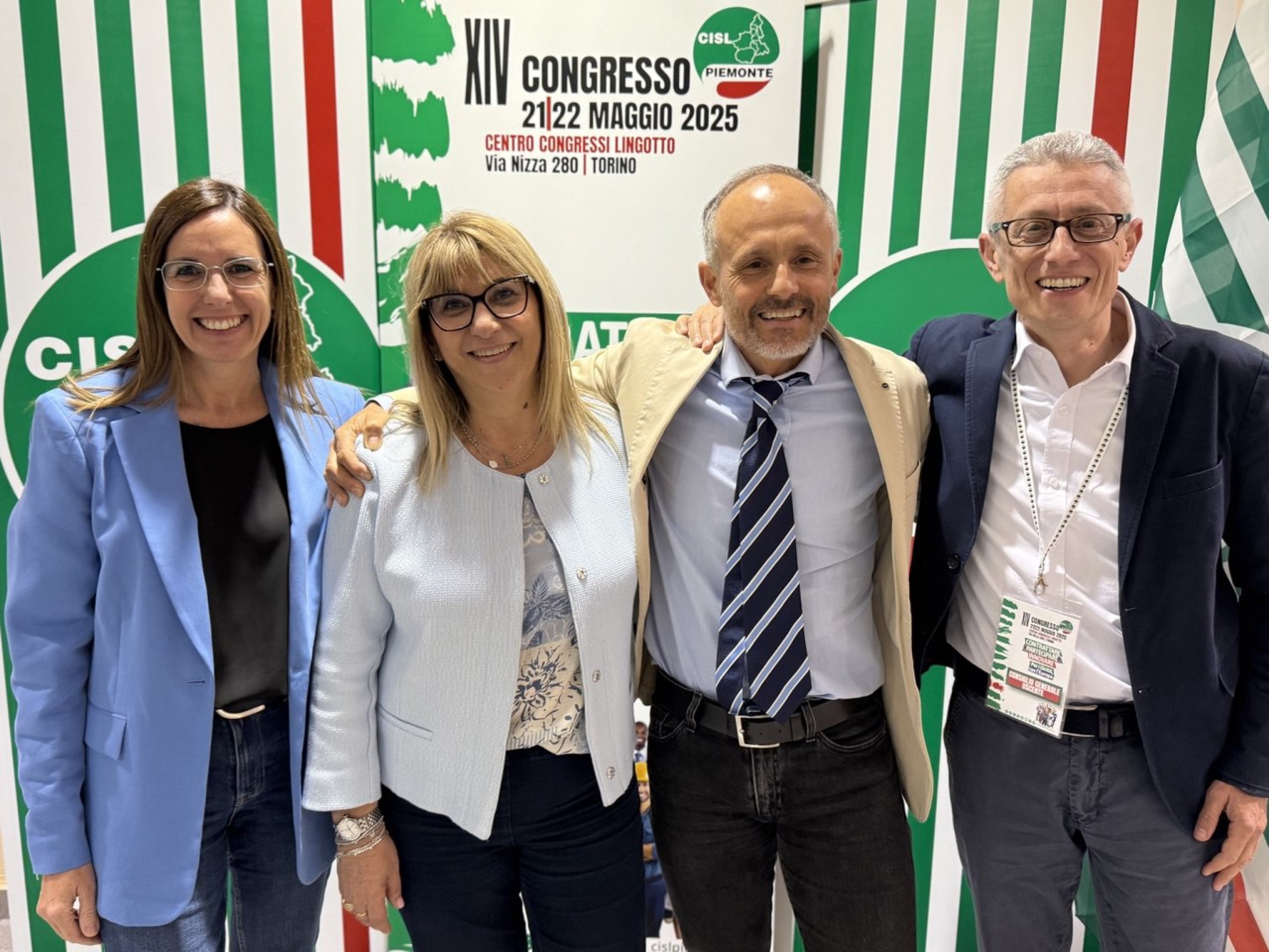 Luca Caretti confermato alla guida della Cisl Piemonte