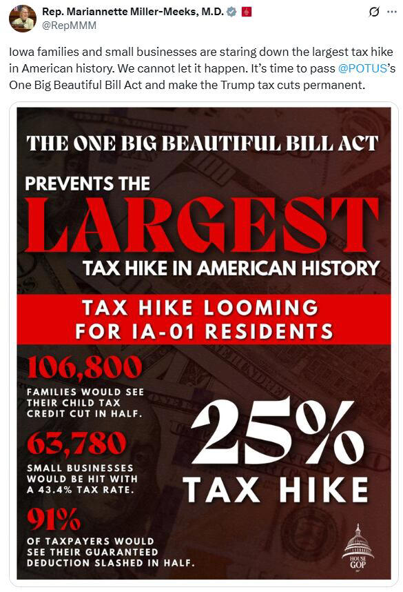 Congresswomen from Iowa respond to passage of ‘One Big Beautiful Bill ...