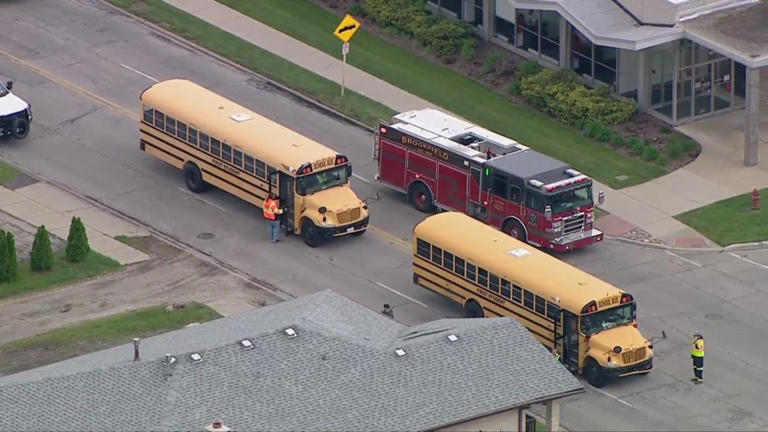 School bus bound for zoo involved in crash in Brookfield