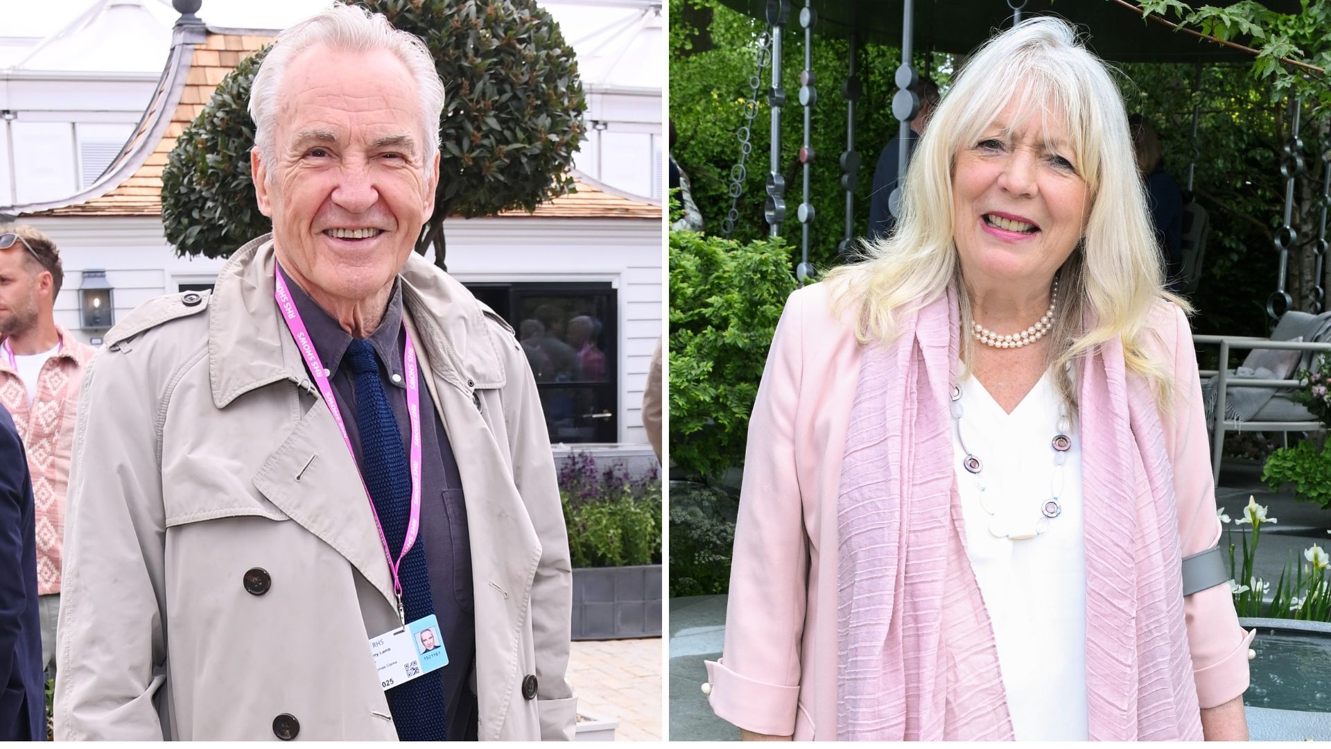 Alison Steadman and Larry Lamb's adorable Chelsea Flower Show reunion ...