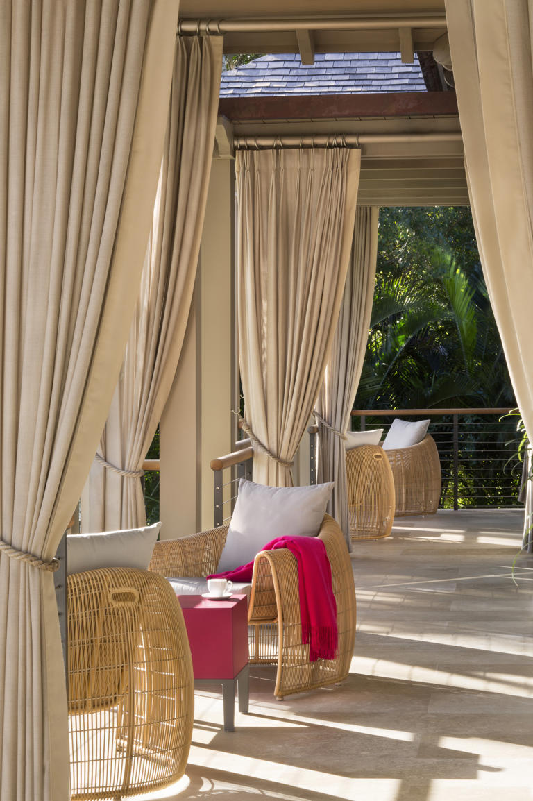 No, drapes aren't just for indoors – here's why adding curtains to your ...