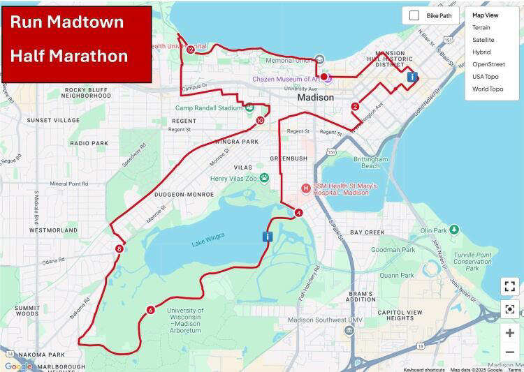 Road closures expected in downtown Madison area ahead of Run Madtown Races