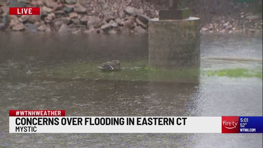 Eastern Connecticut experiencing flooding