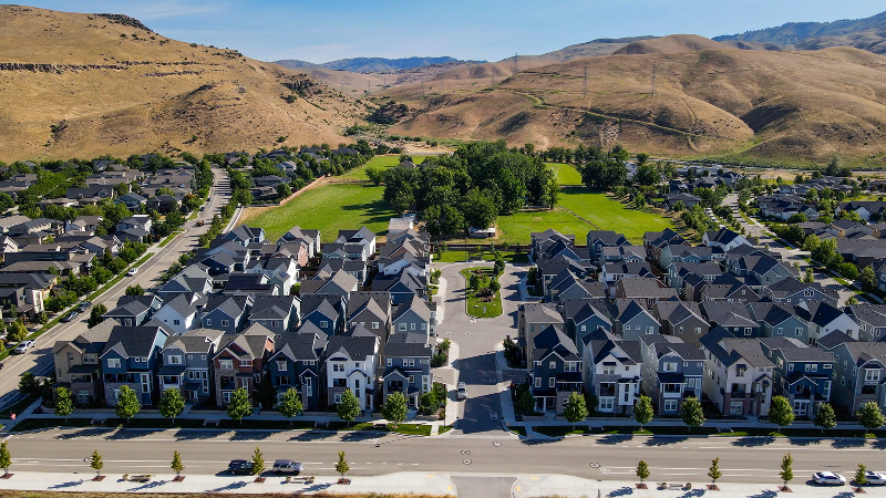 Take a short flight around Harris Ranch in East Boise