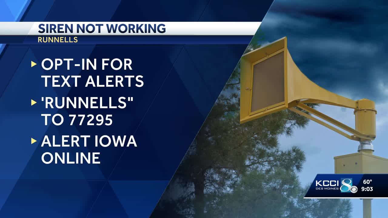 Outdoor severe weather sirens not working in central Iowa town ...