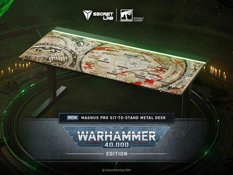 Secretlab Enlists New MAGNUS Pro Desk To Add Its Warhammer 40K Collection