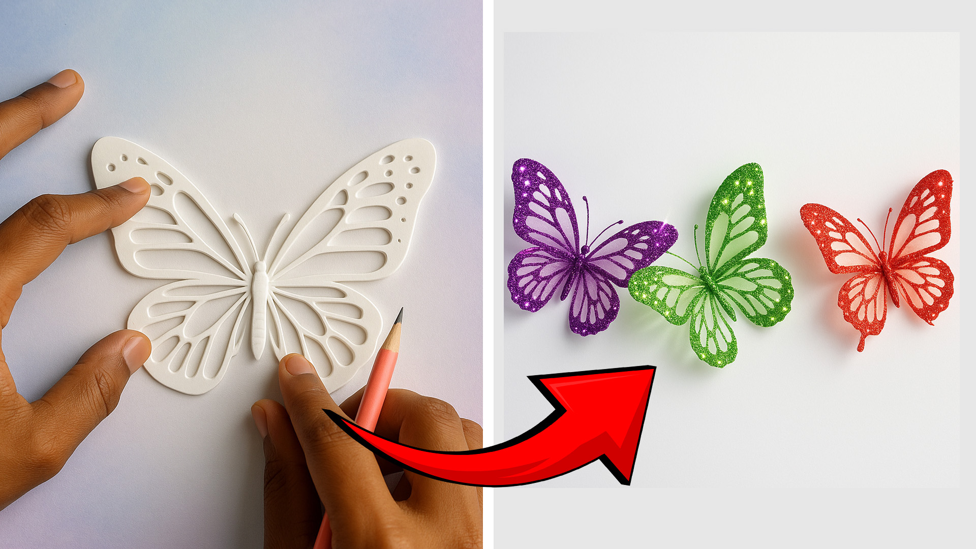Simple DIY Butterfly | Unique Paper Craft for Room Decoration