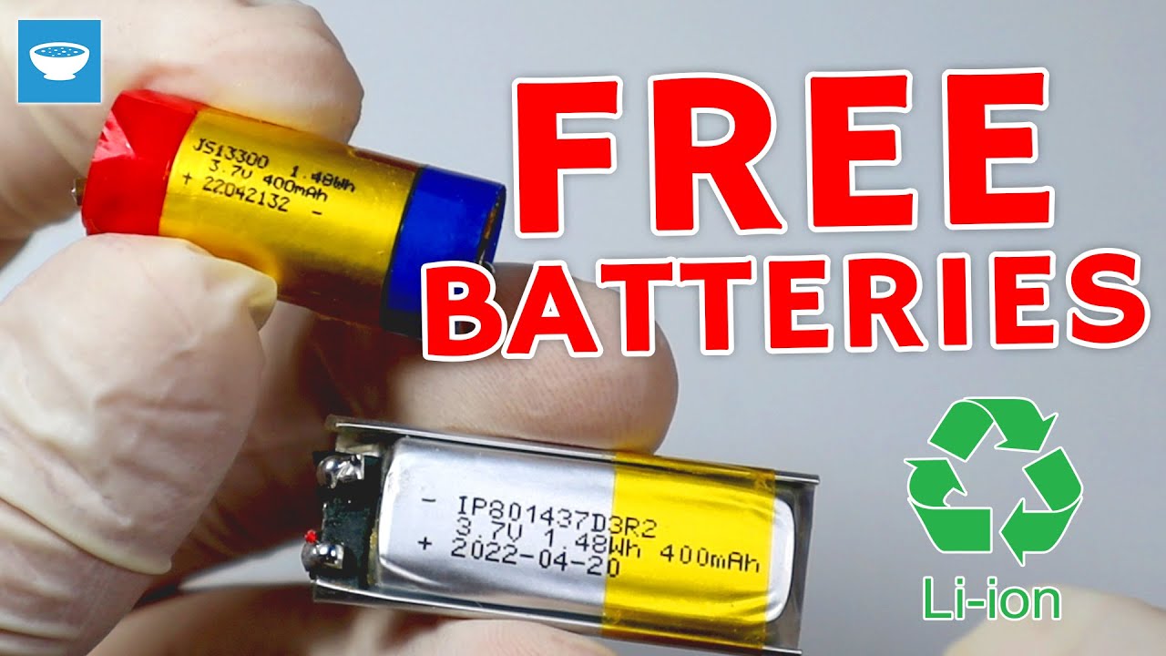 How To Find Free Li-Ion Batteries From The Street And Use Them In Projects
