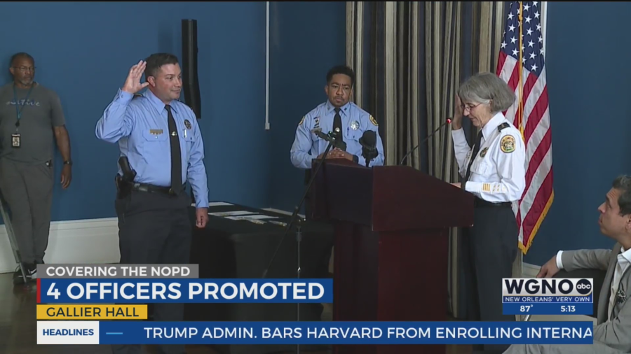 Four NOPD officers honored at promotion ceremony