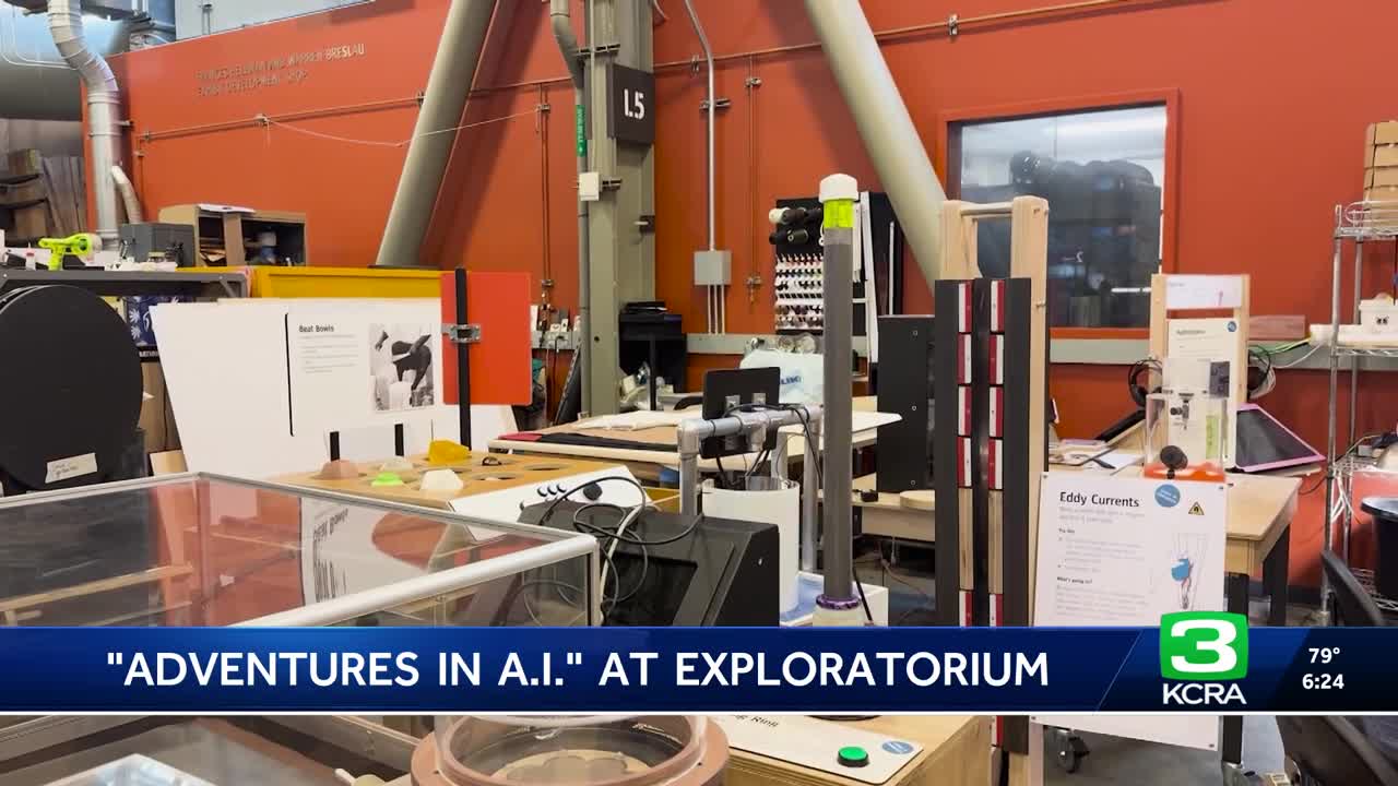 Behind the scenes at the Exploratorium ahead of 'Adventures in AI' exhibit