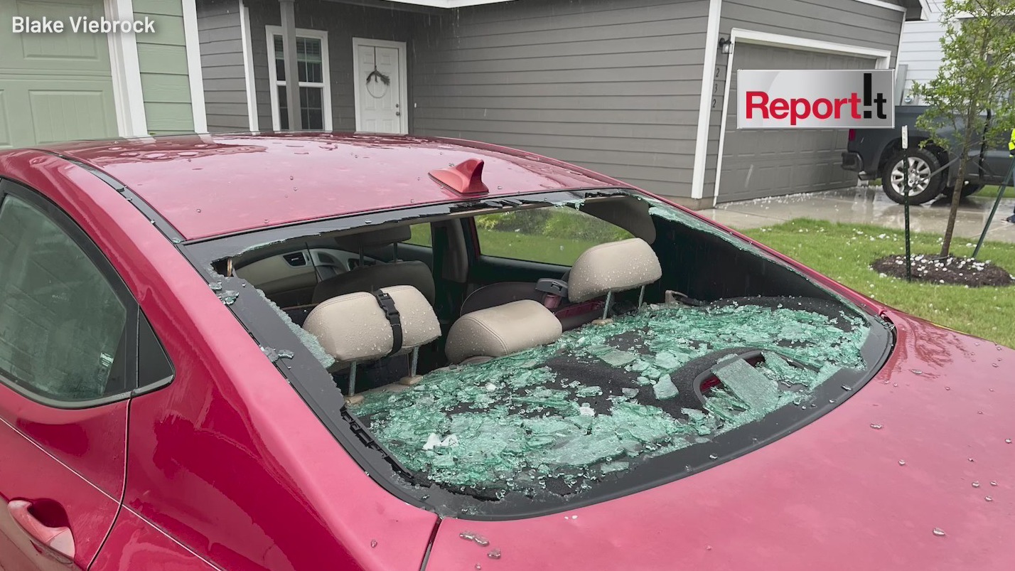 Severe storms hammer Central Texas with large hail, strong winds