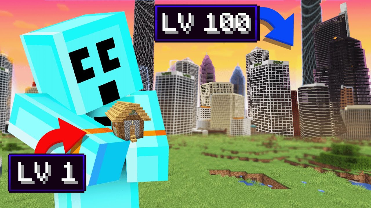 Minecraft but structures can level up over time
