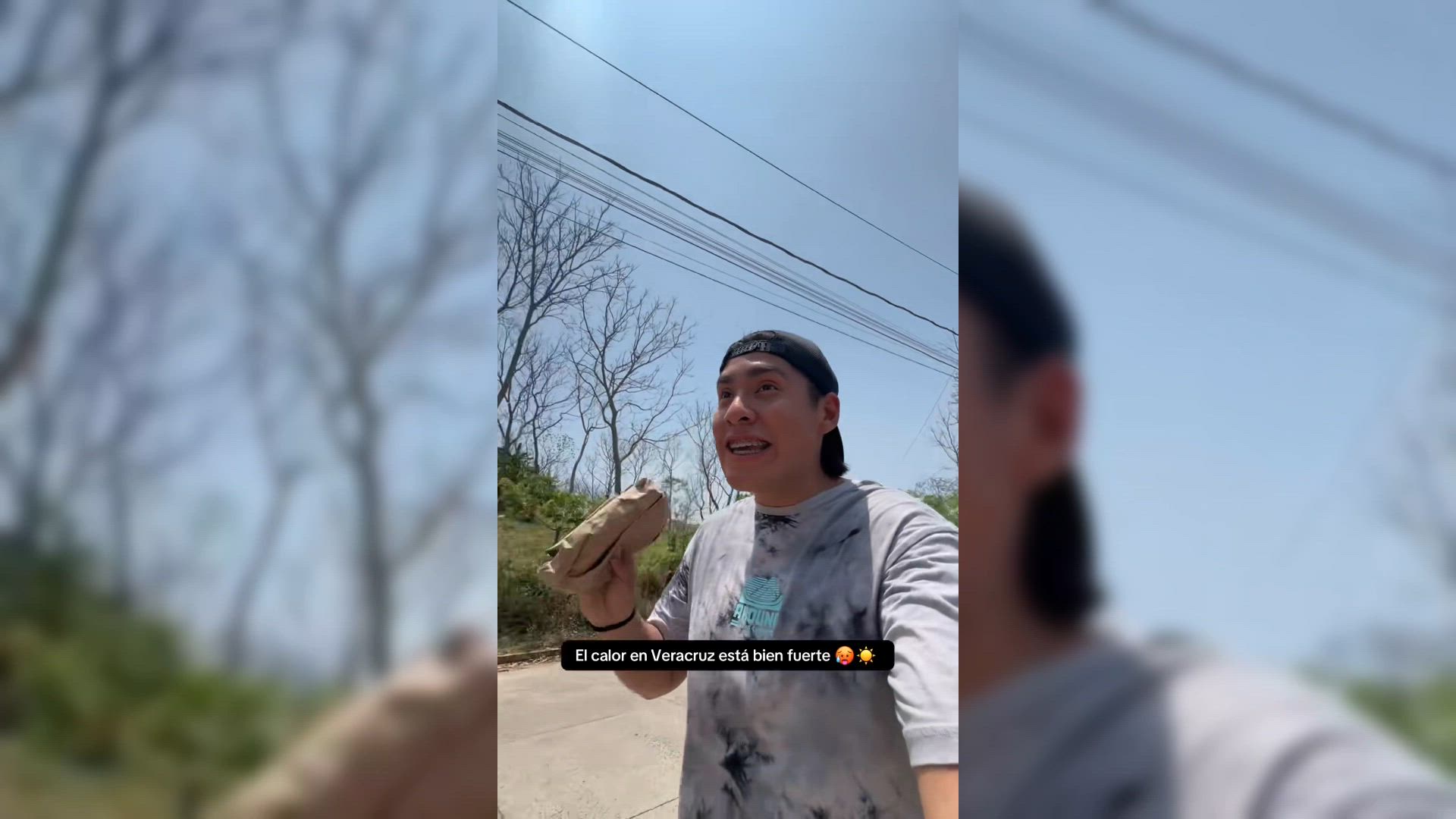 ¡Señor, Jesús de Veracruz! Se le derrite chancla por intenso calor ...