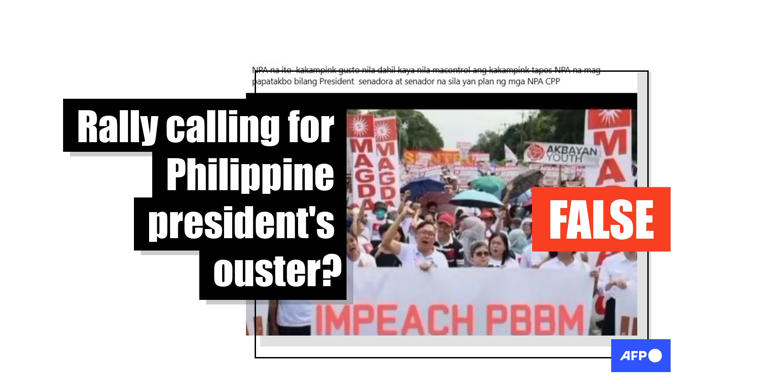 Image of 'impeach Marcos protest' is altered