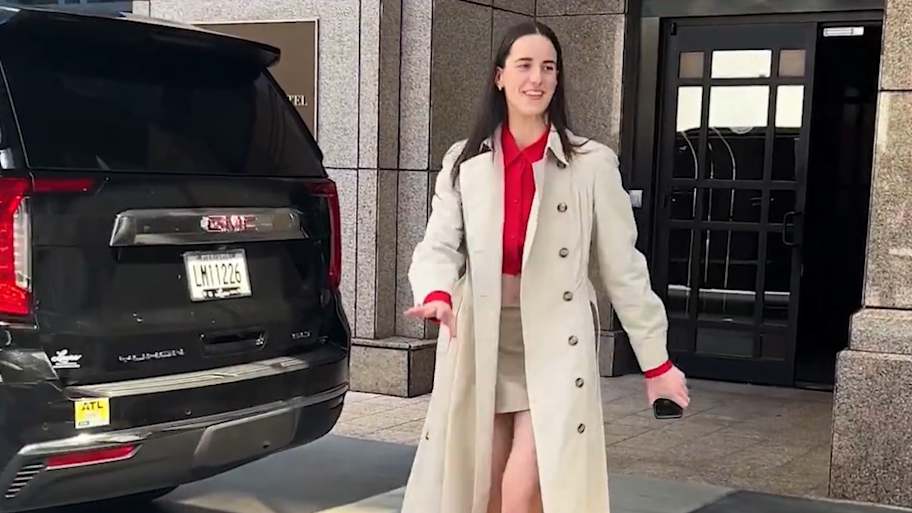 Fans Think Caitlin Clark's Pre-Game Fit Was a Nod to Jake From State Farm