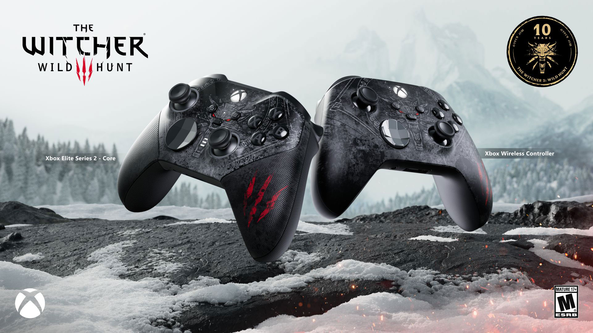 The Witcher 3 Celebrates 10 Years with Special Xbox Controllers