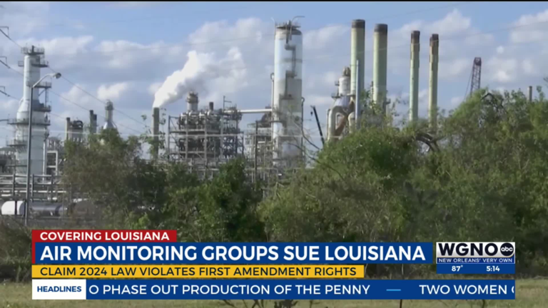 Lawsuit filed against La. air monitoring law alleges first amendment ...