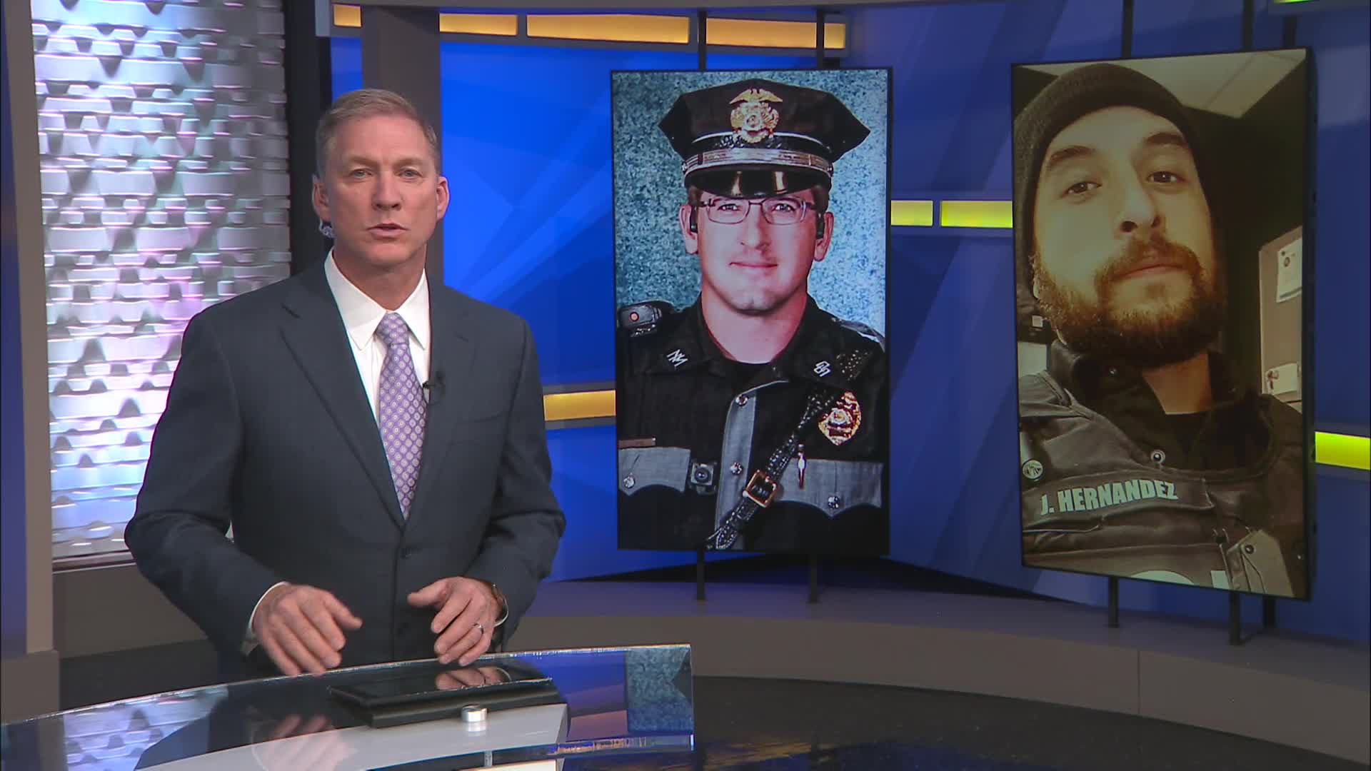 Las Cruces Police Officer Jonah Hernandez and New Mexico State Police ...