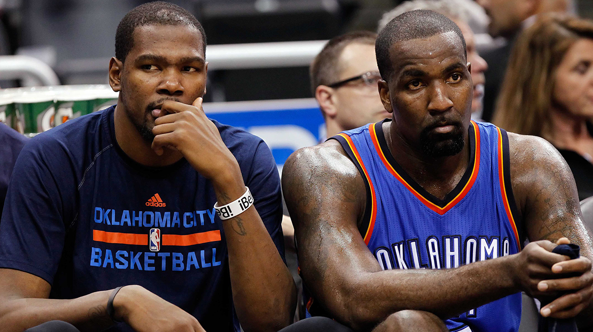 Kevin Durant trolls Kendrick Perkins’ Thunder claim with ‘MVP’ post