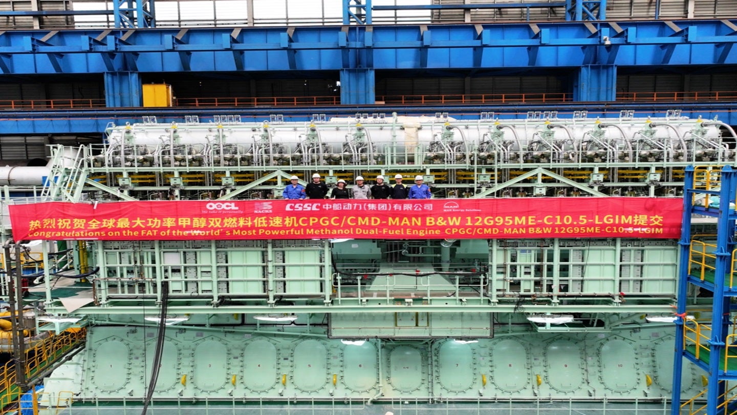 MAN Energy unveils advanced methanol engine for container vessels
