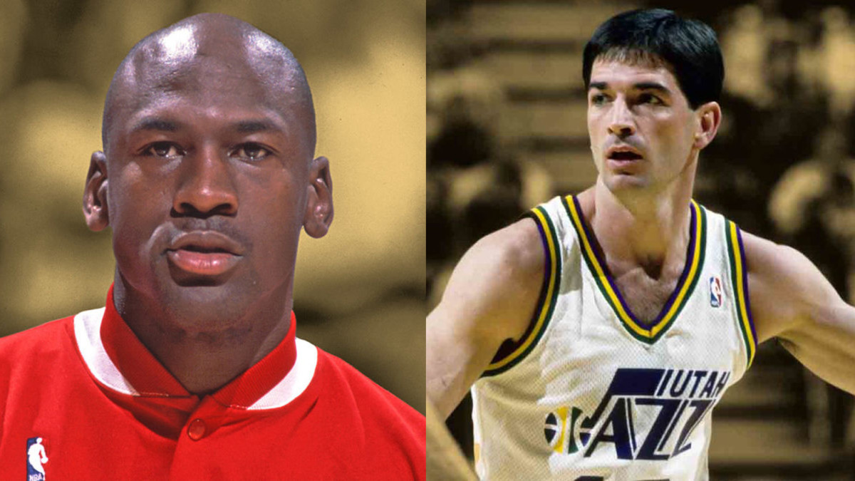 "The push-off is part of the game" - Stockton said MJ's push-off in the ...