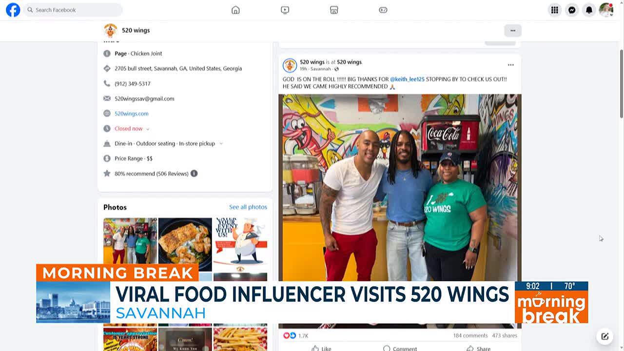 Viral food influencer visits 520 Wings