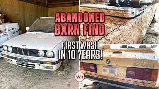 BMW E30 Barn Find Gets First Wash in 10 Years