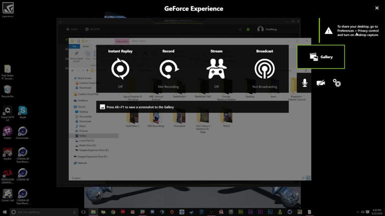 Cómo grabar la pantalla con NVIDIA ShadowPlay y GeForce Experience