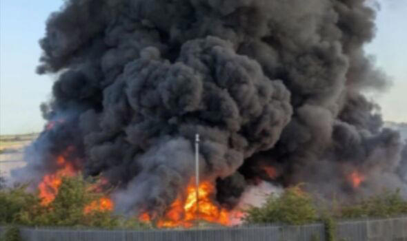 Rushden fire: Smoke seen for miles after horror industrial estate blaze
