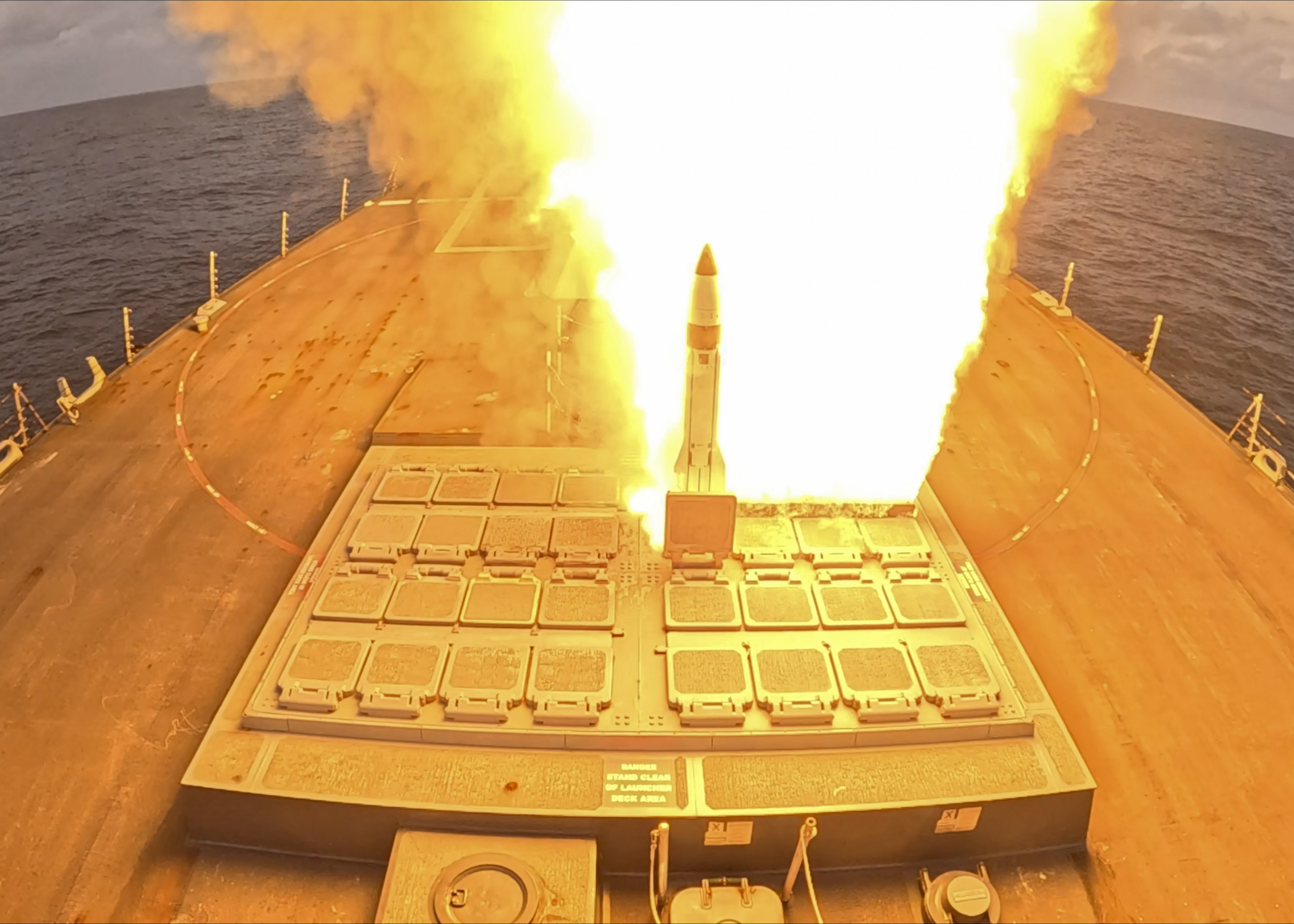 Videos show US destroyers training to intercept ballistic missiles
