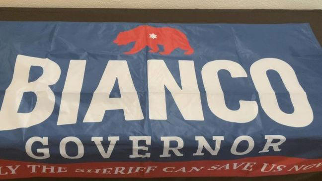 Riverside County Sheriff Chad Bianco campaigns for California governor ...