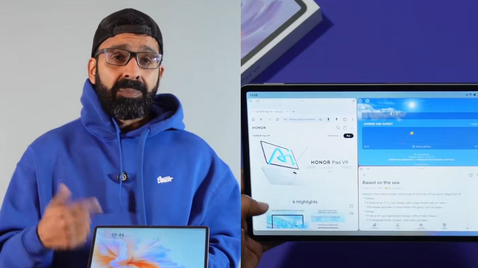 Honor Pad V9 Ultra-Thin Tablet with 144Hz Display