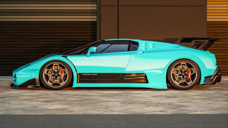 Bugatti's EB110 Reimagined With A Ruthless Modern Design
