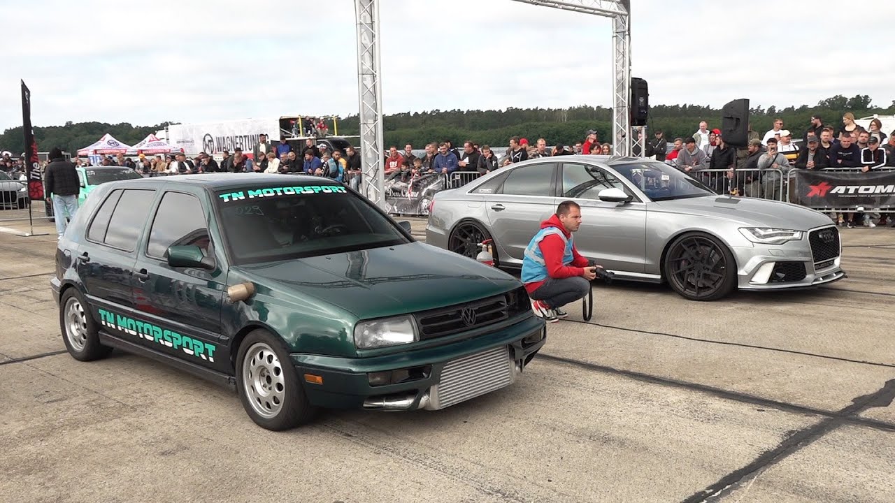 700HP Audi RS6 C7 Sedan vs 950HP Golf 3 R32 Turbo 4Motion – Street Battle!