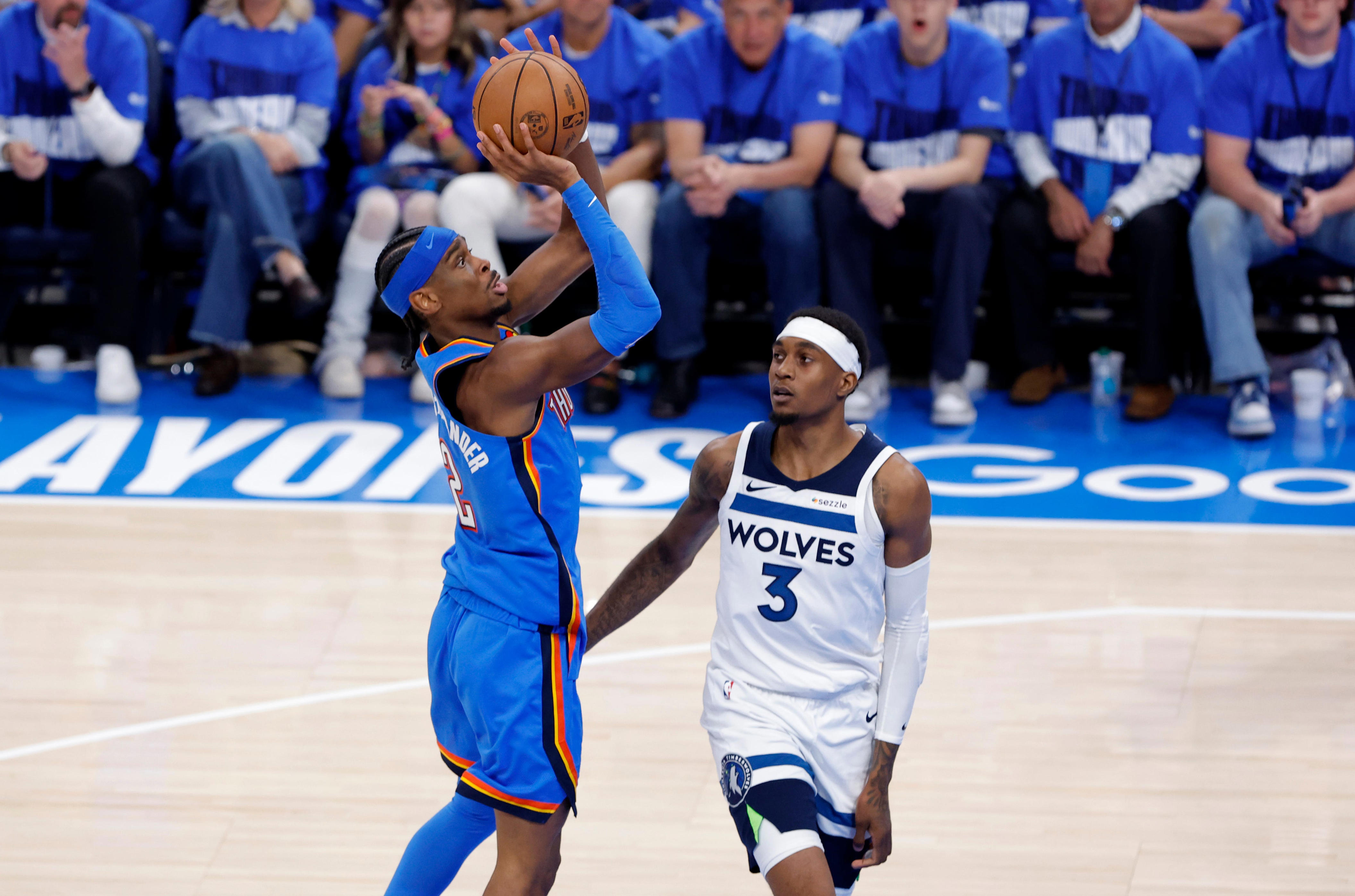 Jaden McDaniels on Shai Gilgeous-Alexander: 'I just wanted to foul him ...