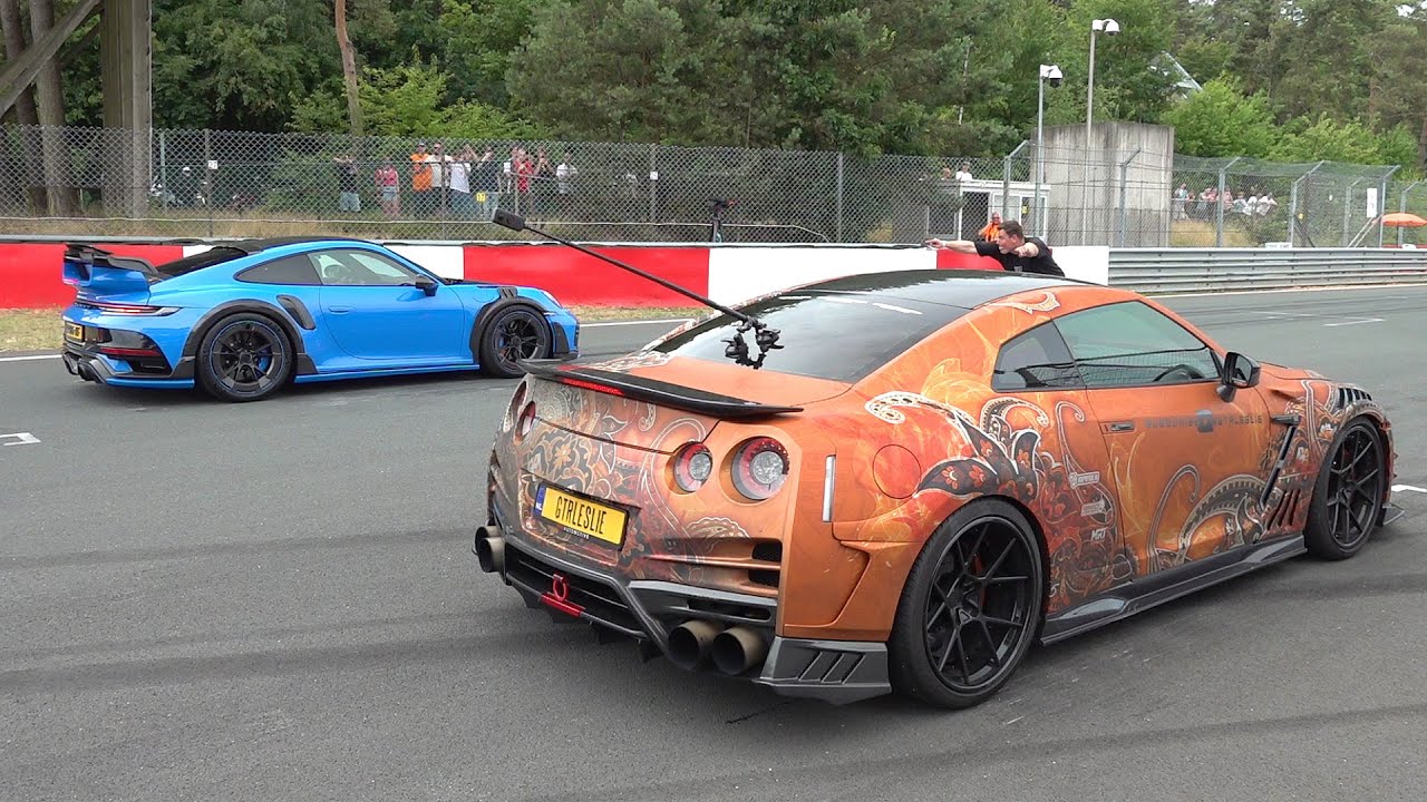 Supercars Drag Racing! TopSecret GT-R, TechArt 992, SVJ Capristo, MC20 ...