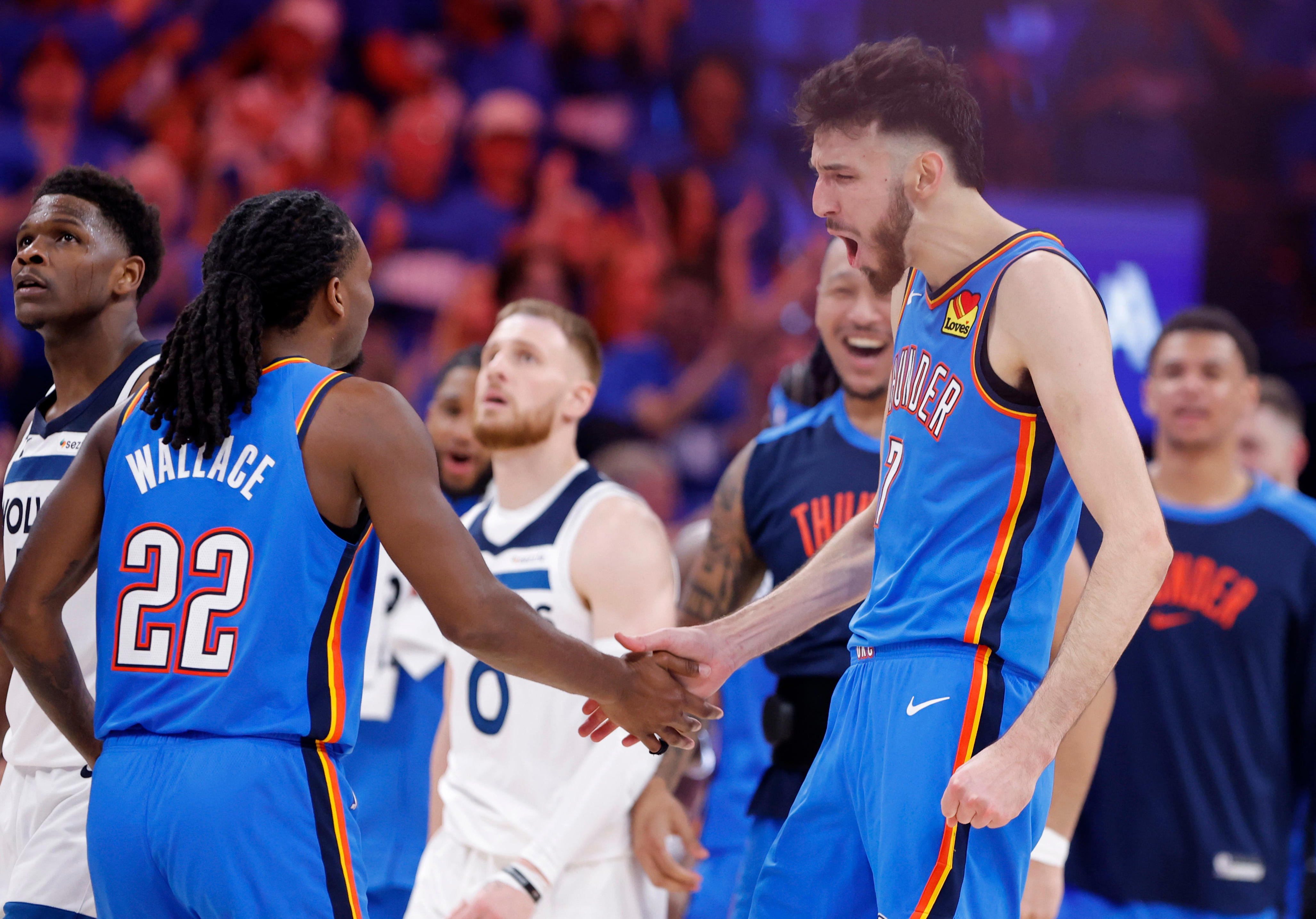 OKC Thunder's Chet Holmgren, Cason Wallace earn NBA All-Defensive team ...