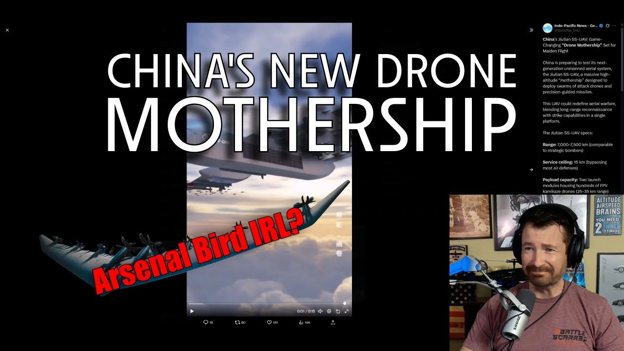 China’s Jiu Tian Can Launch 100 Drones Mid-Air