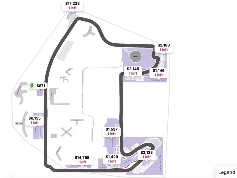 Formula 1 Las Vegas tickets 2025: Best prices, race schedule, track map ...