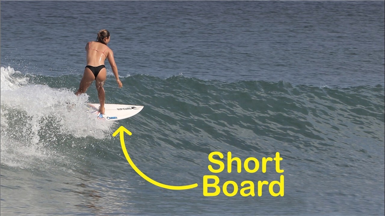 Comparing a single short board to one hundred long boards at Kuta Beach