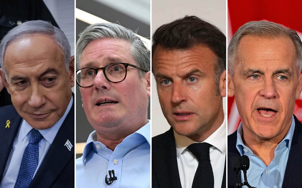 PM: Starmer, Macron, Carney ’emboldening Hamas,’ are on ‘wrong side of ...