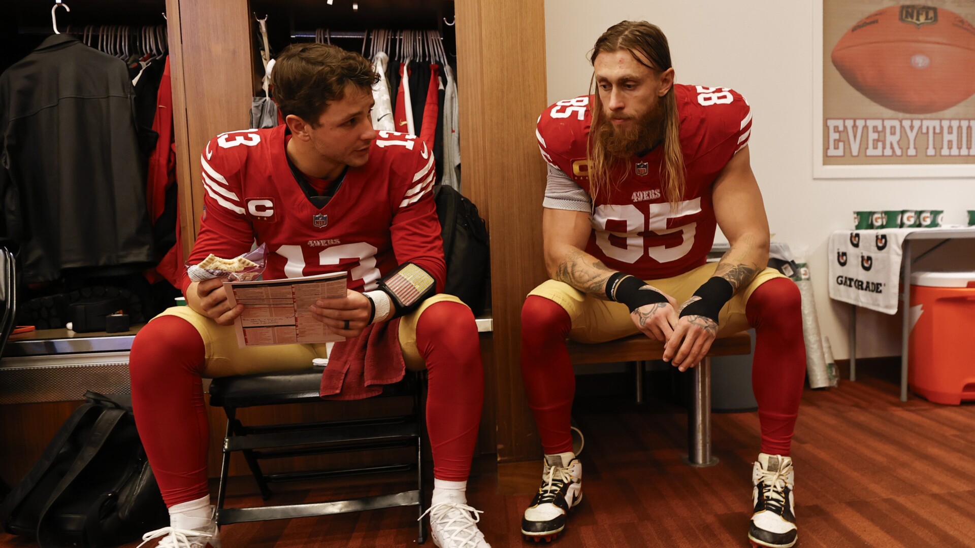 George Kittle: Brock Purdy is much more vocal this year